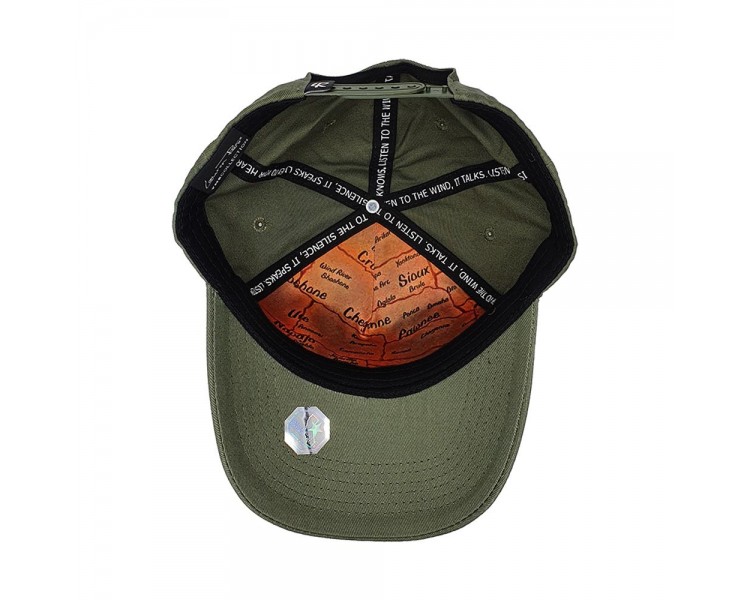 Indian First Nations Washed Green A-Frame Hat